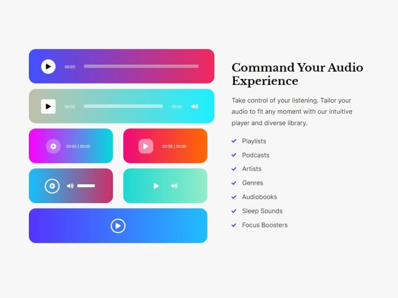 Audio Player with Custom Layout Options – LINKeBIO